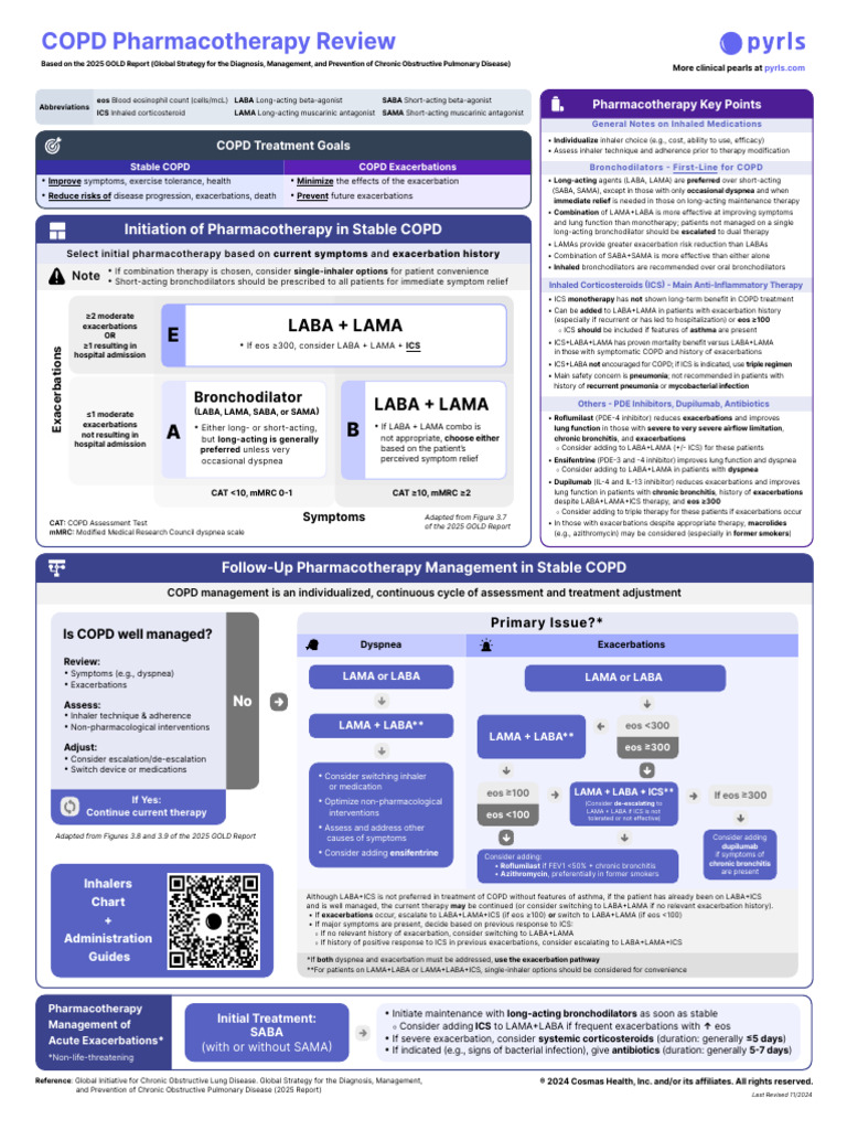 COPD Pharmacotherapy Guidelines 2025 | PDF | Chronic Obstructive ...