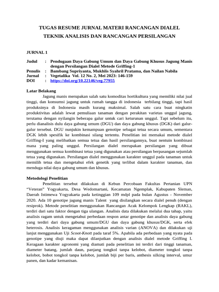 Tugas Resume Jurnal Materi Rancangan Dialel Teknik Analisis Dan ...