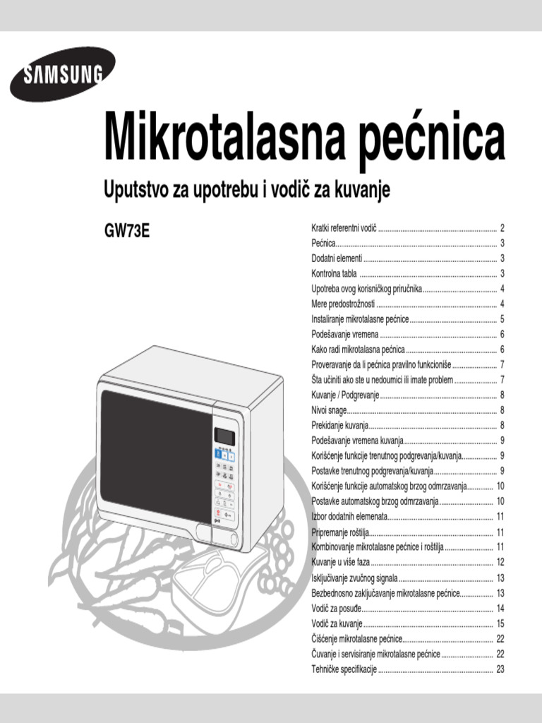 Mikro Talasna Pecnica | PDF