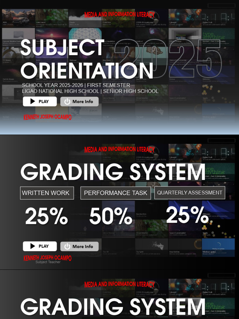 Mil Subject Orientation 2025 26 | PDF | Information Literacy | Writing