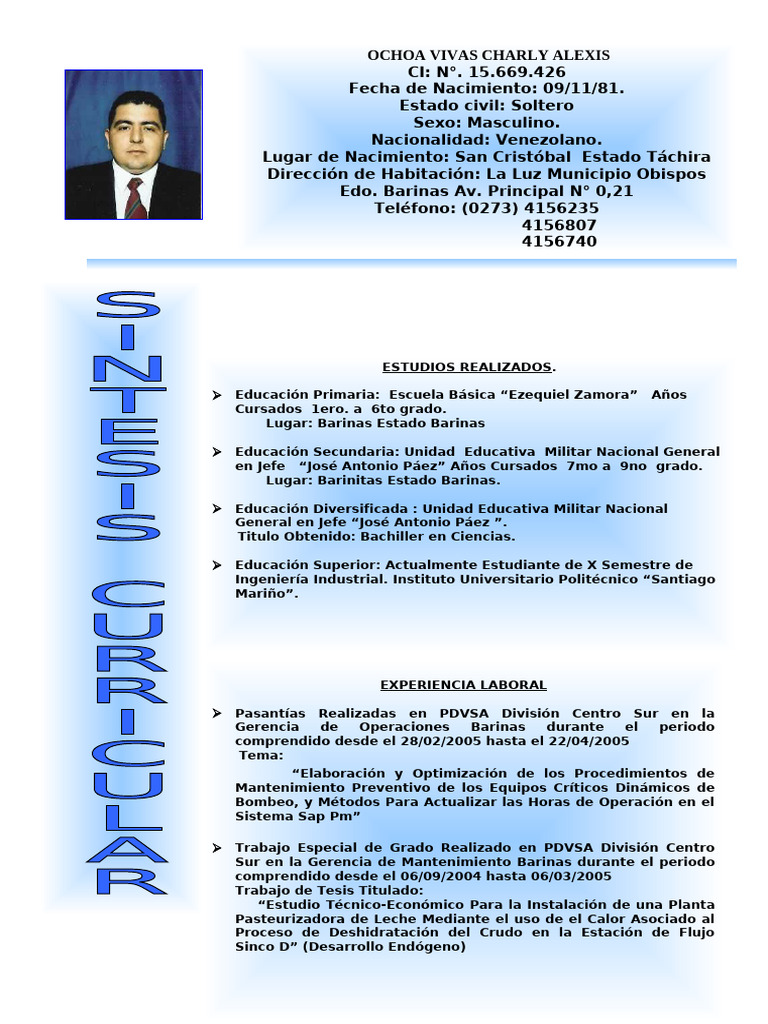 Curriculo Charly | PDF