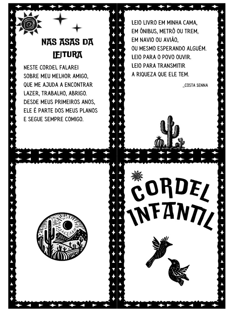 Literatura De Cordel Infantil Para Imprimir Educador Com Br Pdf