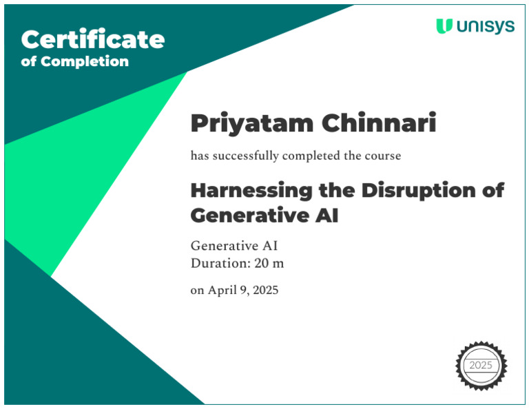 Harnessing The Disruption of Generative AI | PDF