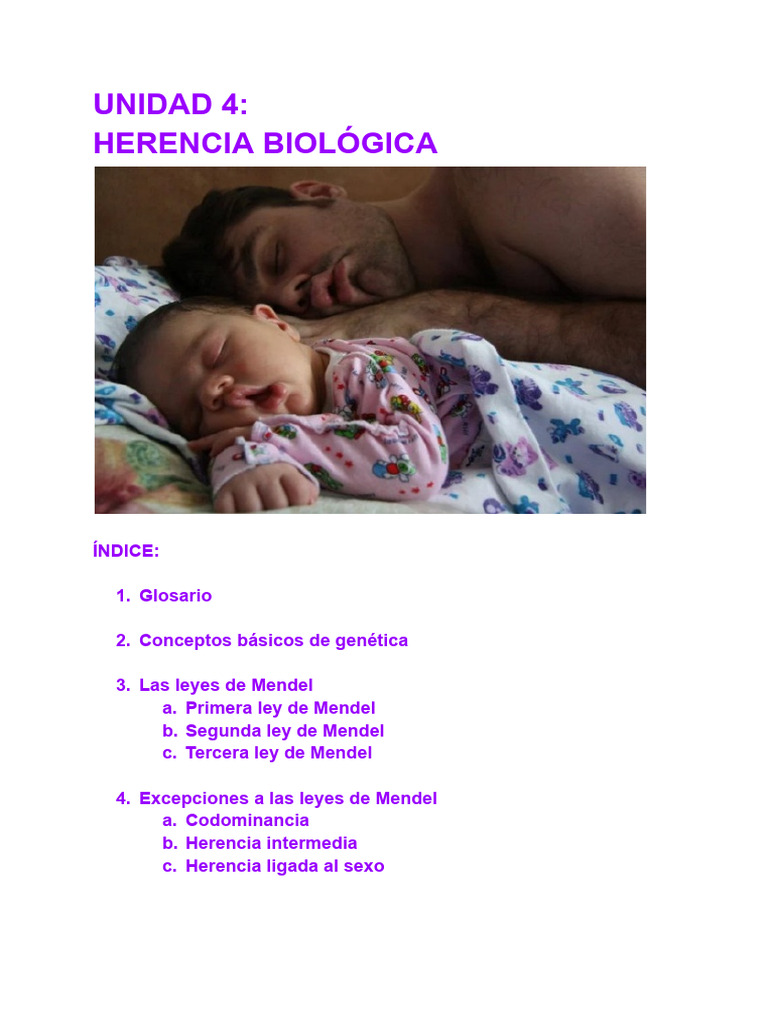 U4 Completo Herencia Genética | PDF | Alelo | Dominancia (Genética)