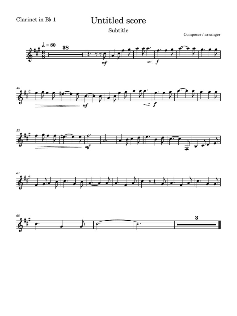 The Moldau Arrangement For Winds-Clarinet - in - BB - 1 | PDF
