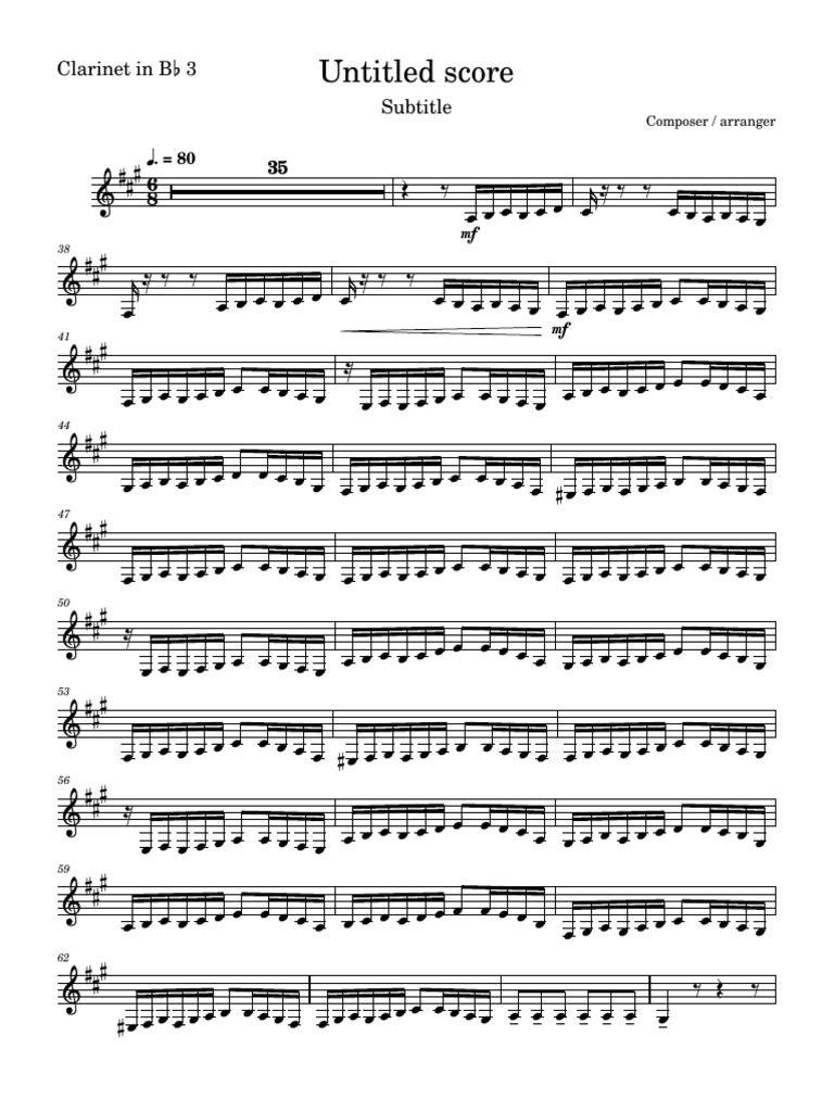 The Moldau Arrangement For Winds-Clarinet - in - BB - 3 | PDF