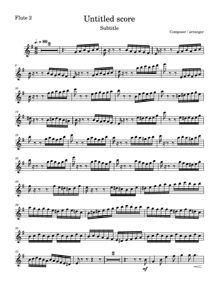 The Moldau Arrangement For Winds-Flute - 2 | PDF