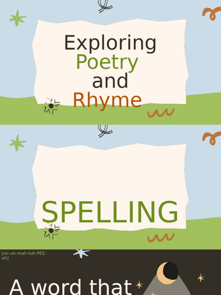 Lesson 1 Poetry - Additional | PDF | Poetry | Rhyme