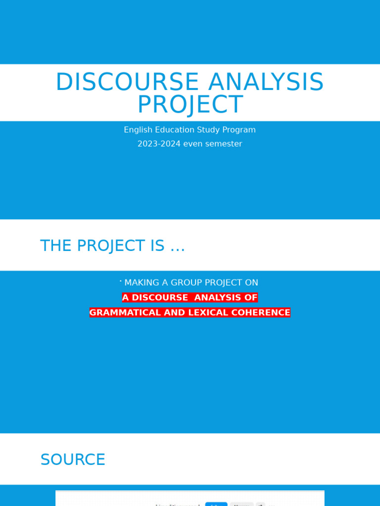 Discourse Analysis Project | PDF