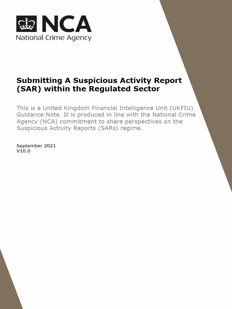 Submitting a Suspicious Activity Report | PDF | Justice | Crime & Violence