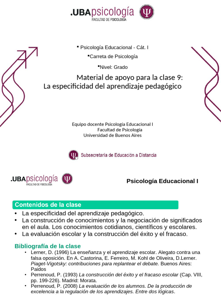 Especificidad del Aprendizaje Escolar | PDF | Enseñando | Escuelas