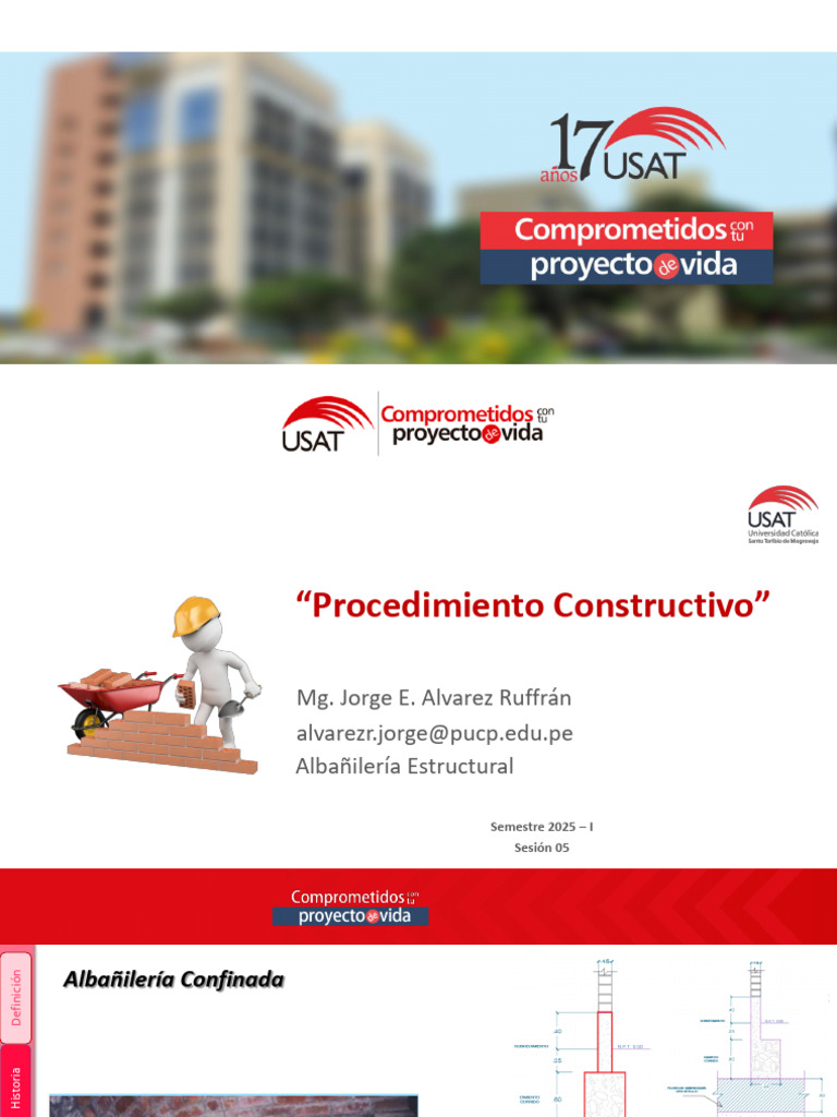 C05 Procedimiento Constructivo | PDF | Fundación (Ingeniería) | Albañilería