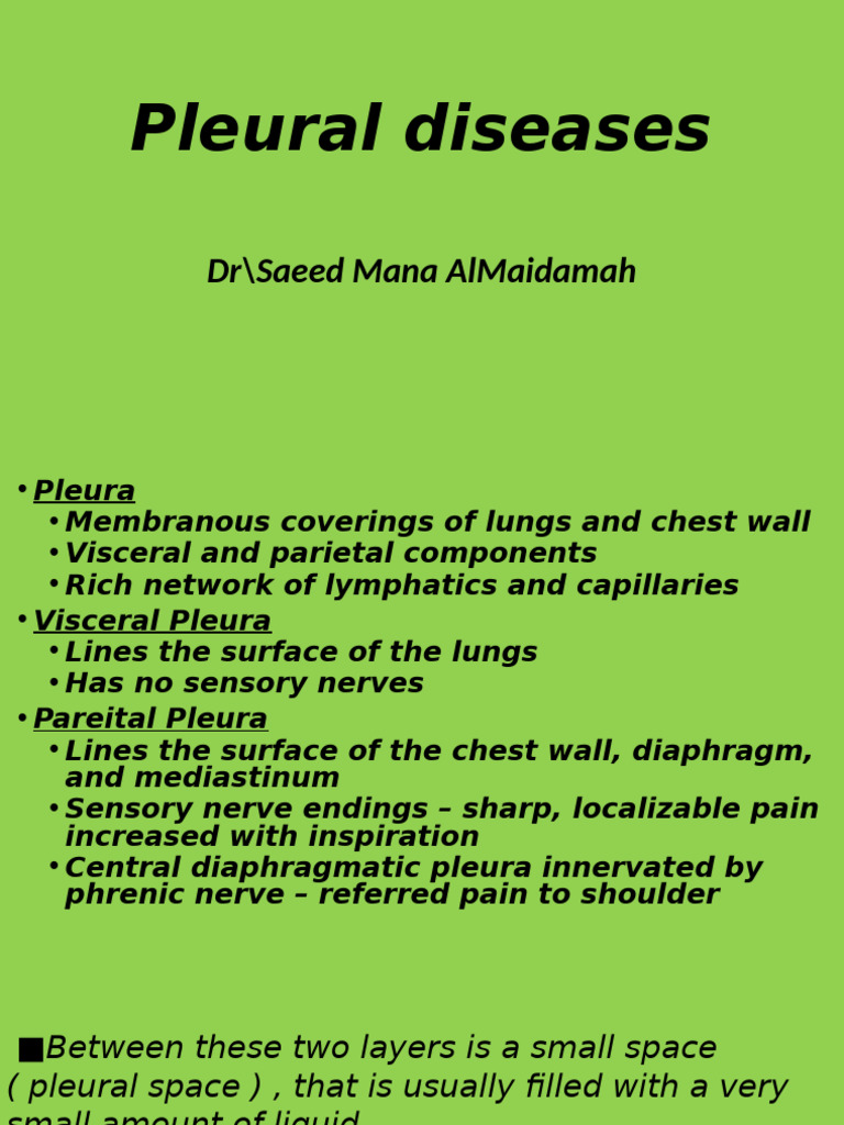 Pleural Diseases | PDF | Diseases And Disorders | Thorax (Human Anatomy)