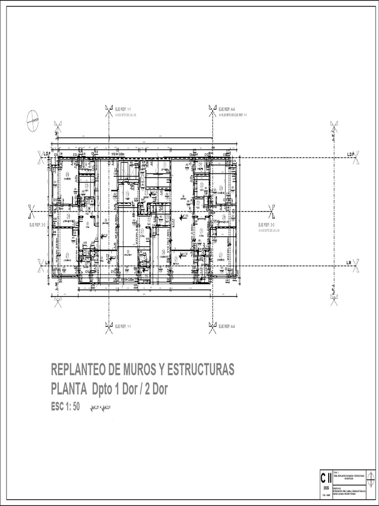 Planta Tipo Replanteo | PDF
