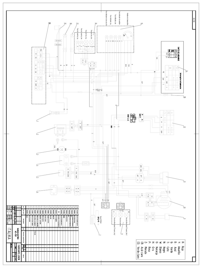 Ws150 Diagrama Electrico | PDF
