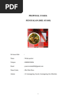 PROPOSAL USAHA Mie Ayam | PDF