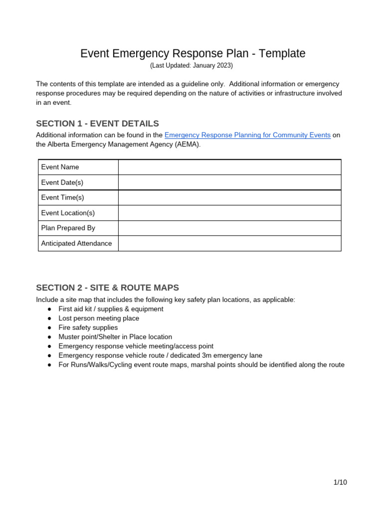 Emergency Response Plan for Pickleball Event | PDF | Emergency | First Aid
