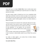 Carta del Ratón Pérez para Niños | PDF