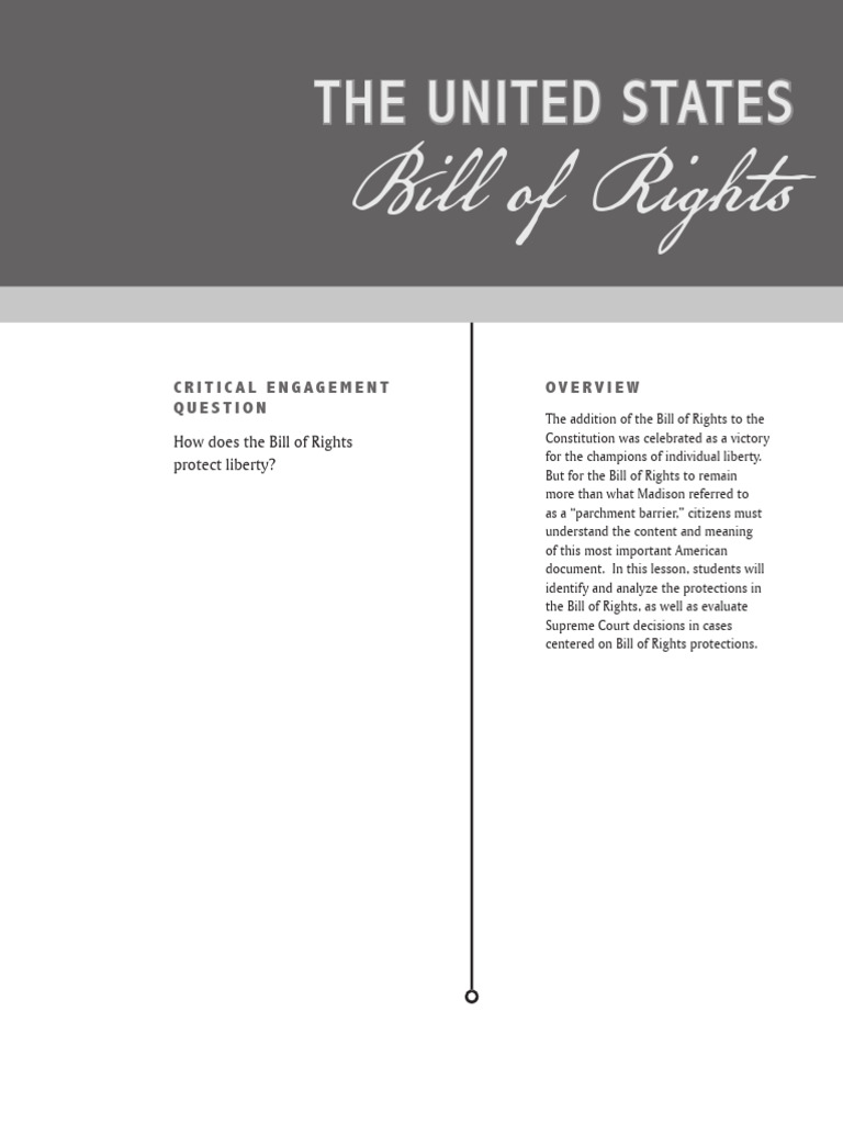 Bill of Rights Day High School Lesson | PDF | United States Bill Of ...