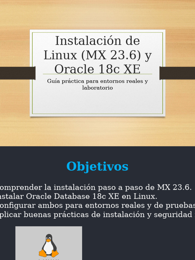 Instalacion Linux MX23.6 ORACLE | PDF