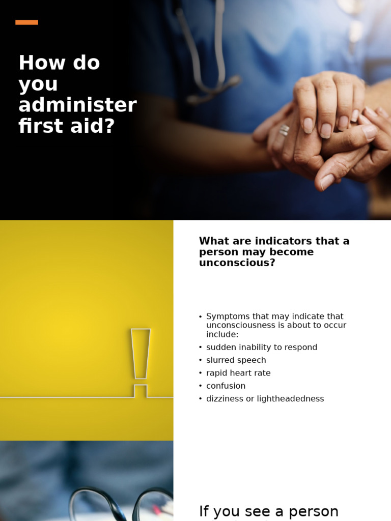 First Aid for Unconsciousness and CPR | PDF | Cardiopulmonary ...