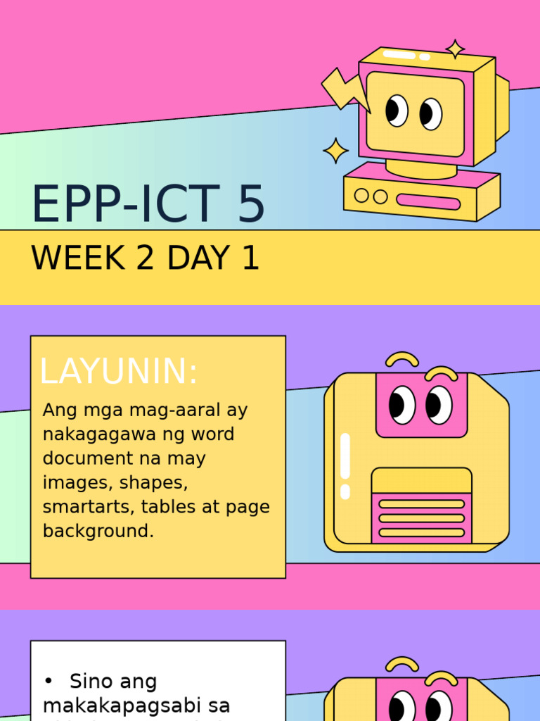 q1 Epp-Ict 5 Week 2 Day 1 | PDF