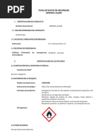 Hoja de Seguridad - Glade Aromatizante | PDF | Aerosol