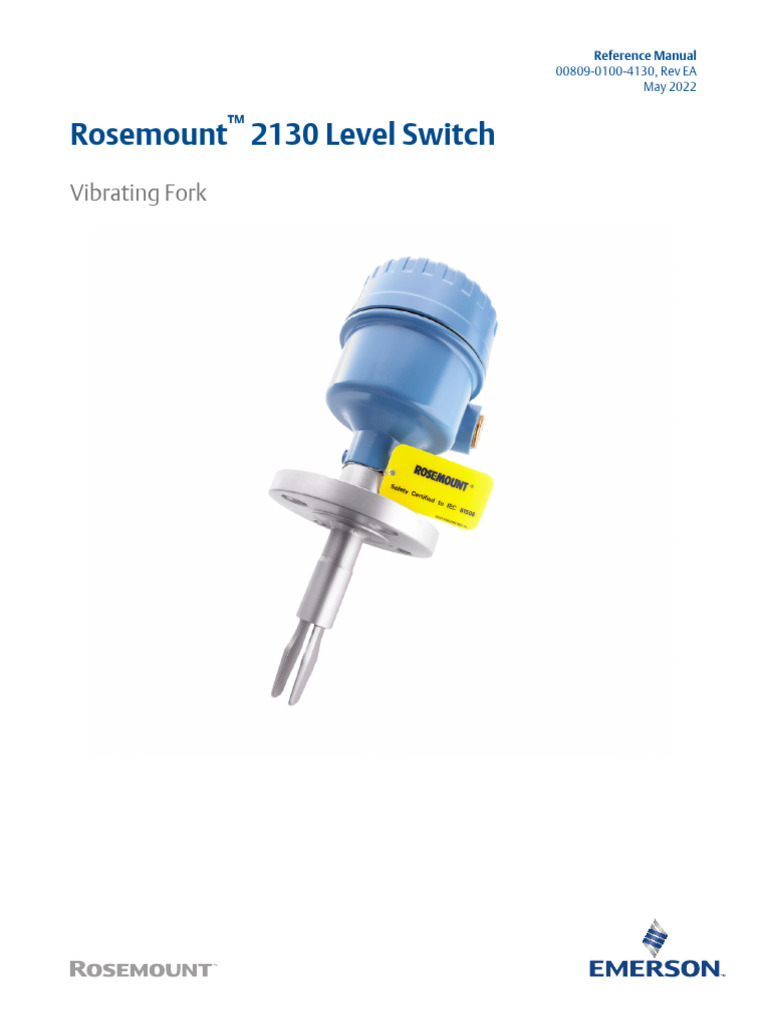 Manual Rosemount 2130 Level Switch Vibrating Fork en 76624 | PDF ...