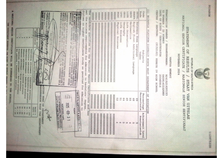 Matric Result | PDF