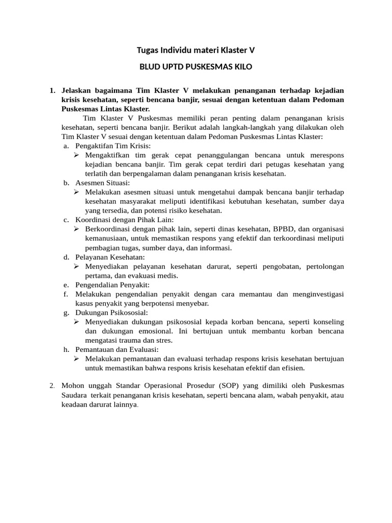 Dr. Muhsin Tugas IV | PDF