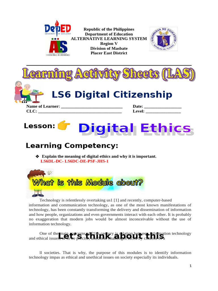 Digital Ethics in ICT Education | PDF | Copyright Infringement | Internet