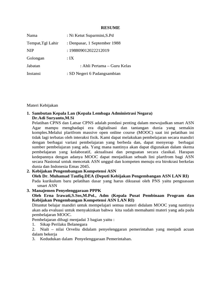 RESUME Fix Mini | PDF
