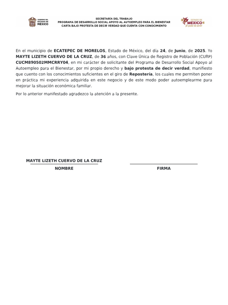 Cucm890502mmcrry04 - Mayte Lizeth Cuervo de La Cruz - 02-05-1989 ...