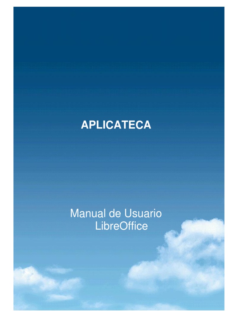 Manual LibreOffice | PDF | Software | Informática