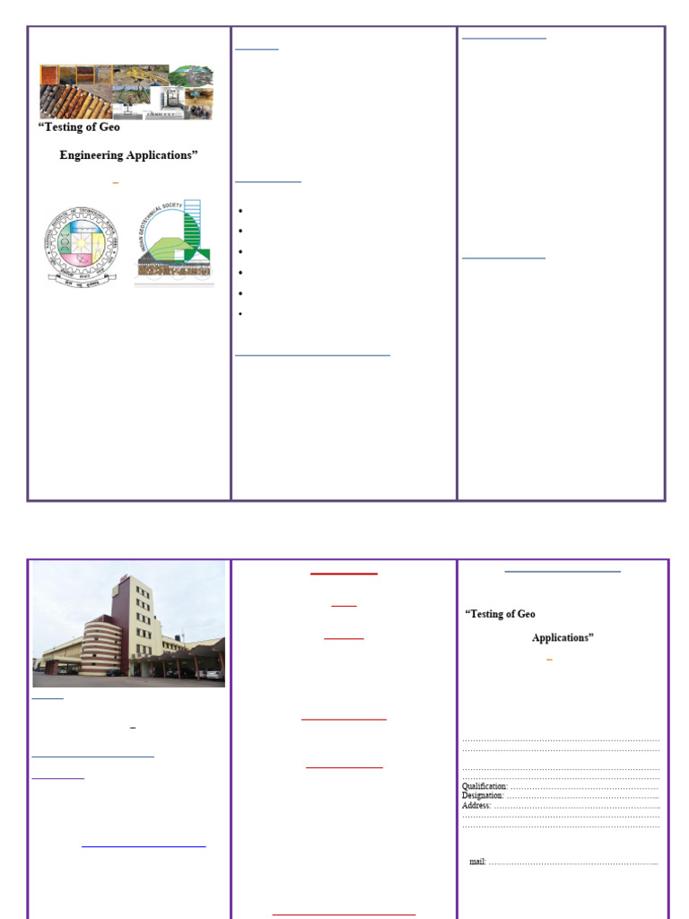 Final Brochure For STTP 2025 NIT Raipur | PDF | Geotechnical Engineering | Engineering