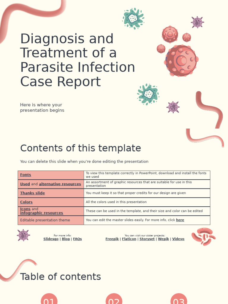 Diagnosis and Treatment of A Parasite Infection Case Report by Slidesgo ...