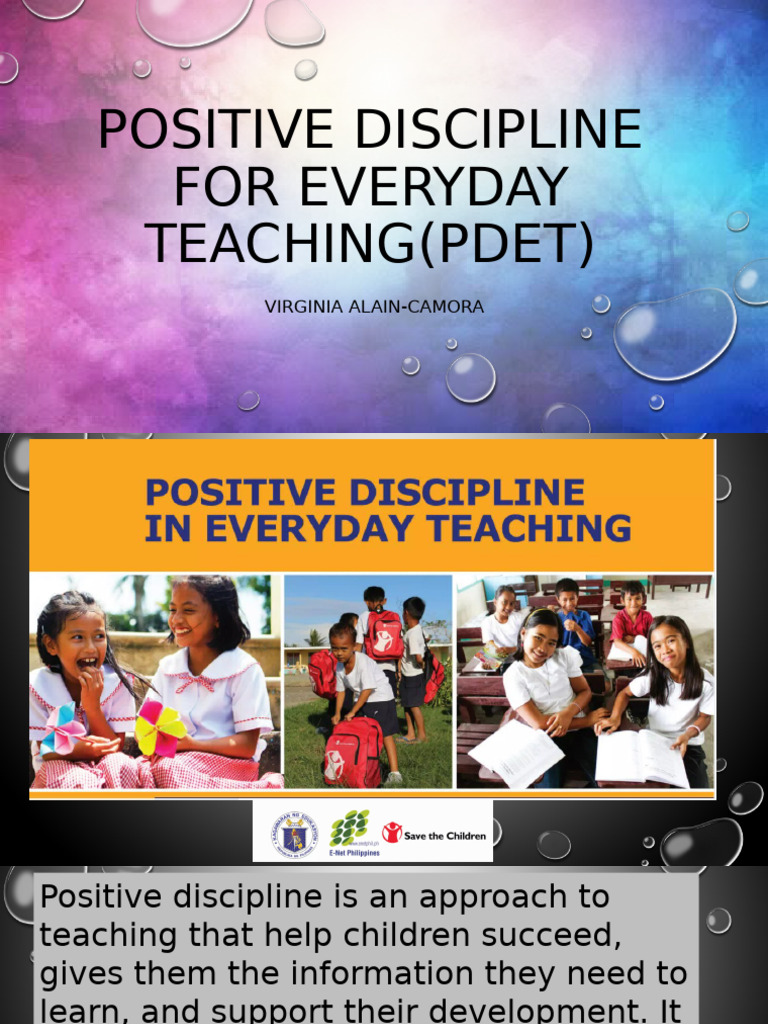 Positive Discipline For Everyday Teaching (Pdet) | PDF | Corporal ...