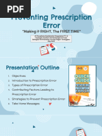 Medication Errors PPT 1 | PDF | Medical Error | Chemistry