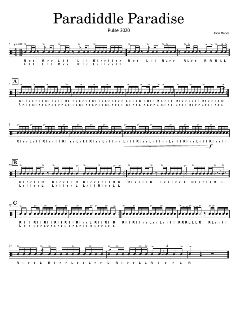 2020 Paradiddle Paradise | PDF