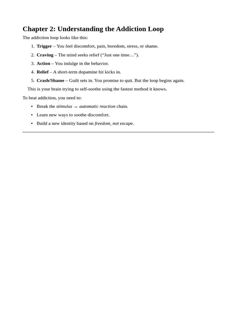Beating Addiction - Chatper 2 | PDF