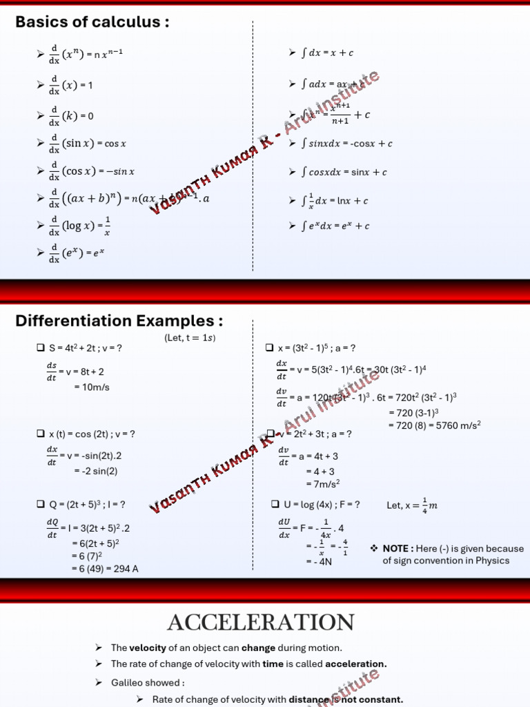 Motion in 1D: Acceleration Basics | PDF | Velocity | Acceleration