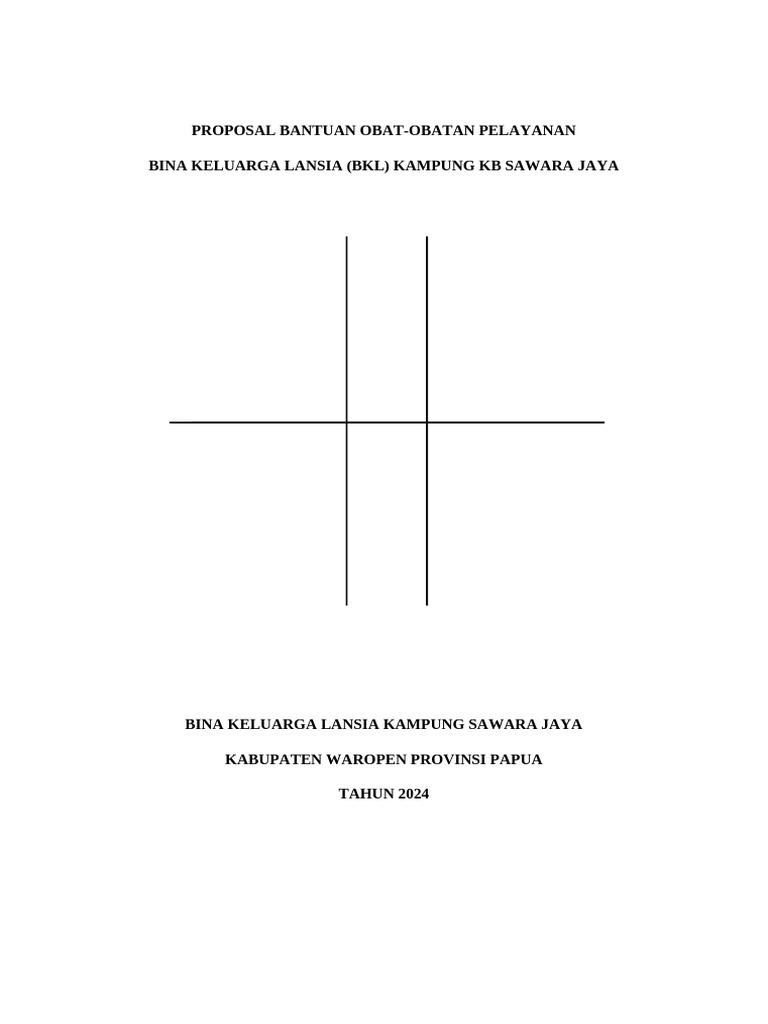 Proposal Obat Lansia Kampung Sawara Jaya | PDF