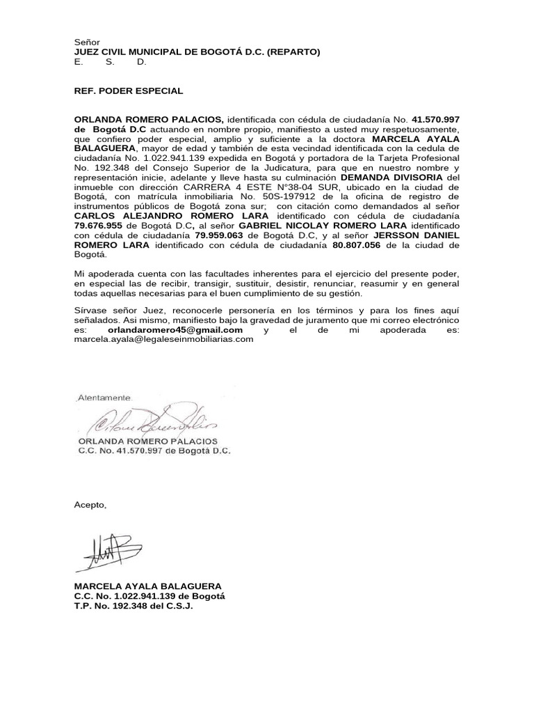 Poder Divisorio Orlanda | PDF