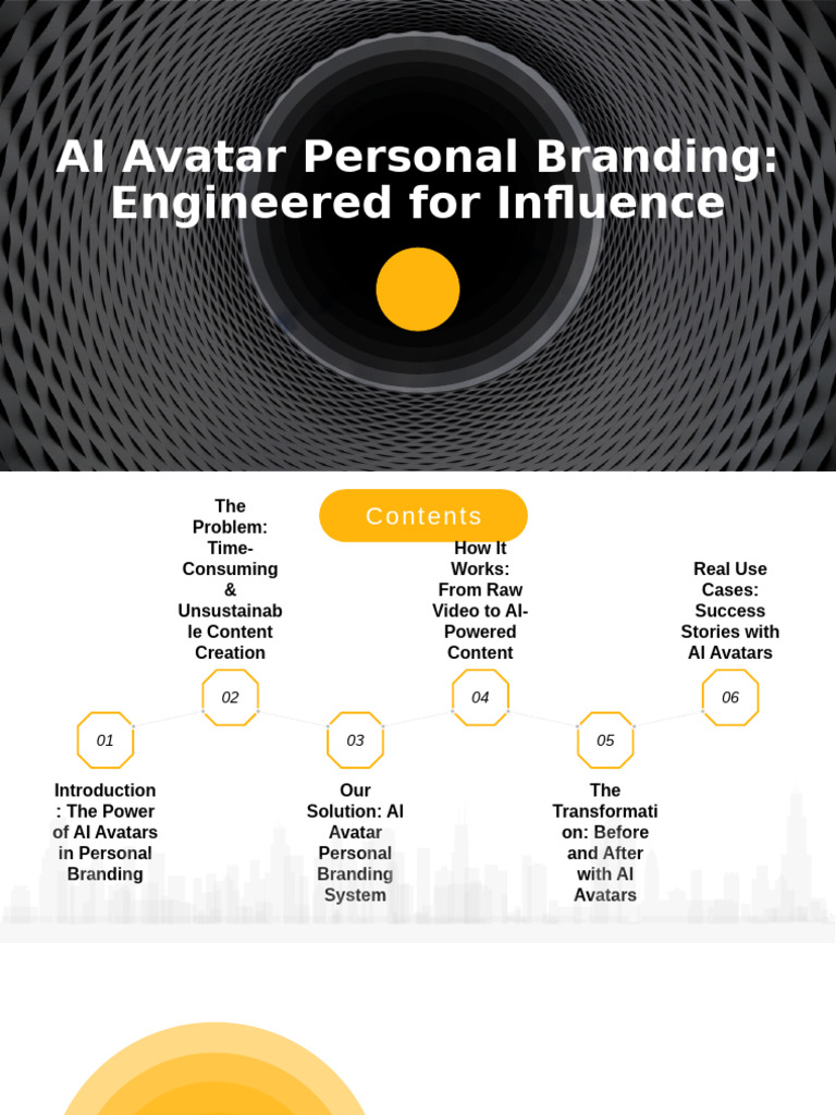 AI Avatar Personal Branding - Engineered For Influence - AI PPT Maker | PDF | Artificial ...