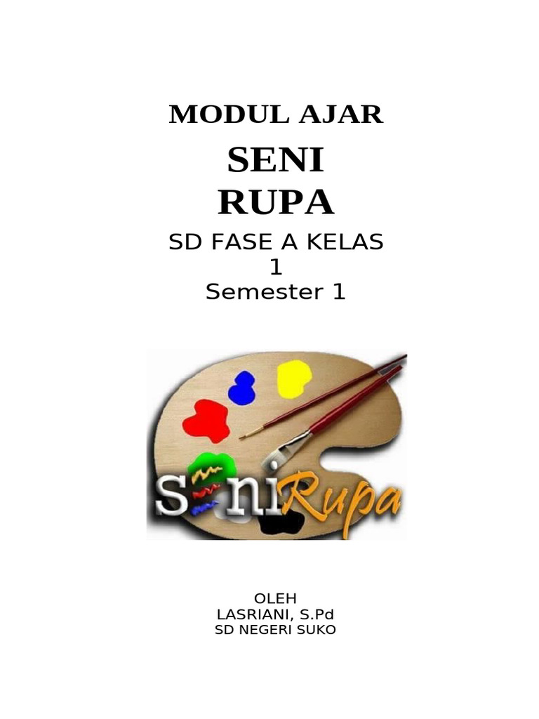 Modul Ajar Seni Rupa | PDF