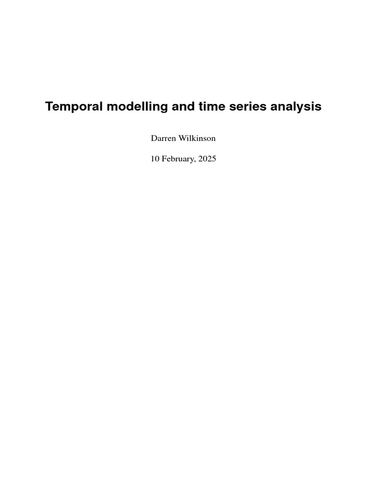 Spatio-Temporal Statistics IV Epiphany 2024-25 | PDF | Moving Average | Time Series