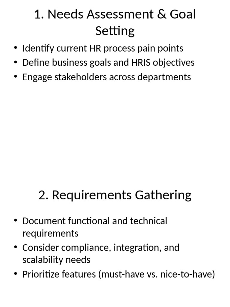 HRIS Implementation Project Plan Guide | PDF