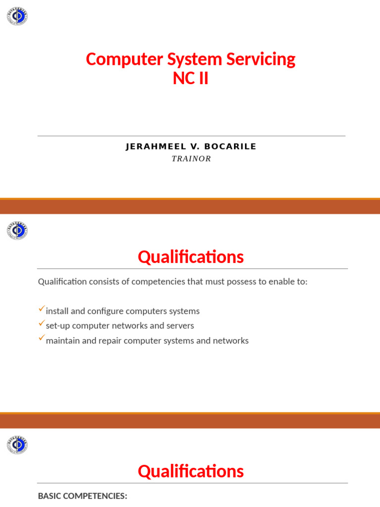 Computer System Servicing NC II Guide | PDF