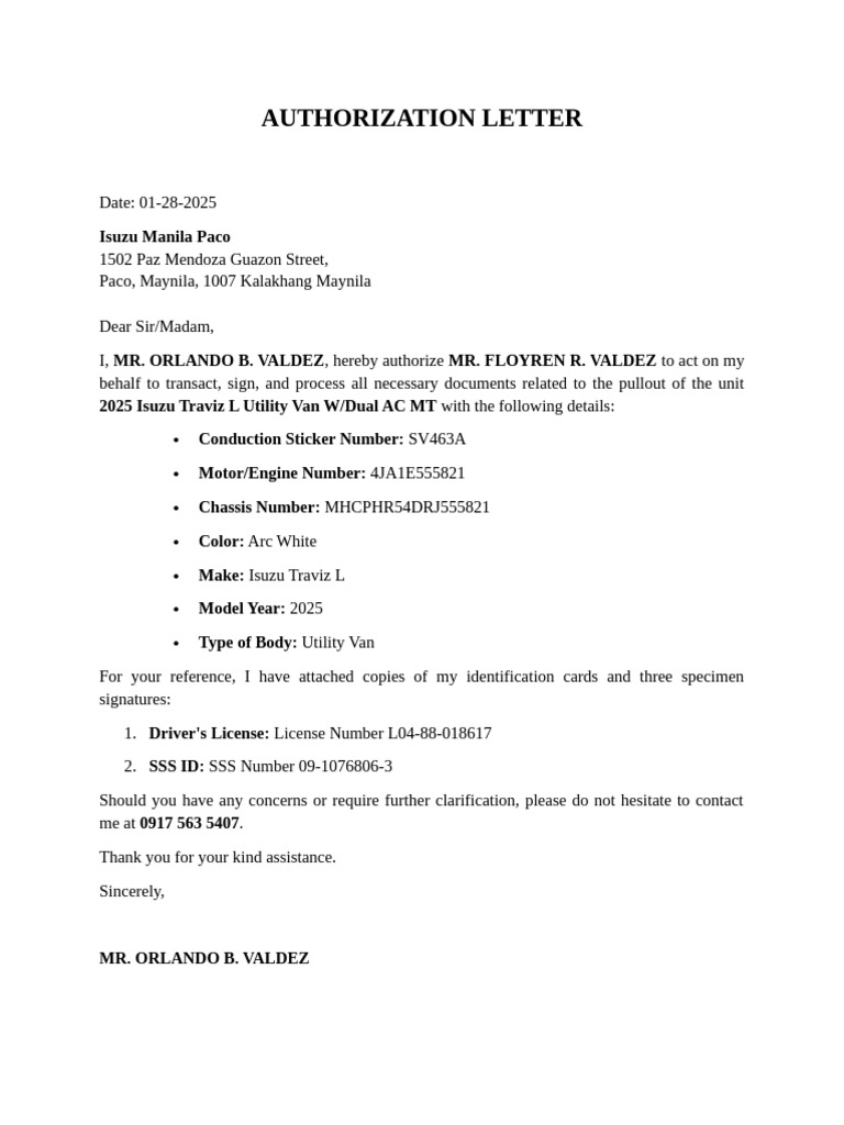 Authorization for Conduction Sticker L | PDF
