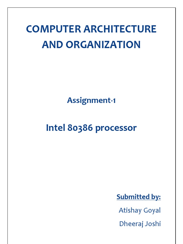 Intel 80386 Microprocessor Overview | PDF | Integrated Circuit ...